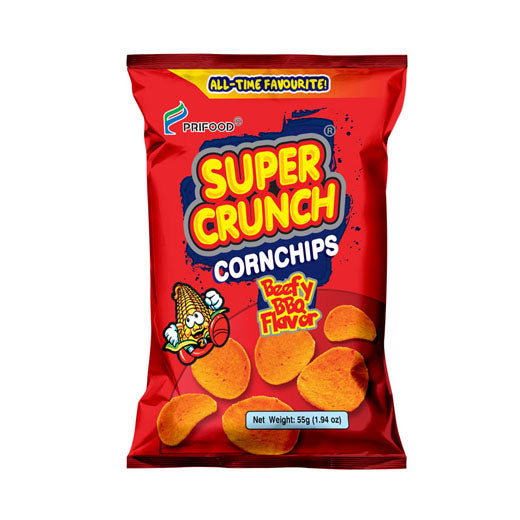 Super Crunch Corn Chips Beefy BBQ 55g – Shop Gaisano